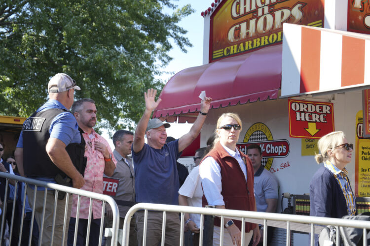 It’s a pork chop on a stick and a vanilla shake for Tim Walz at the ...